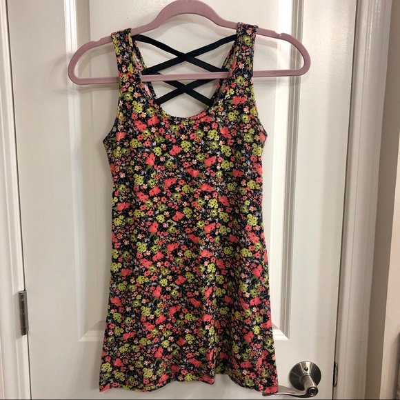 Timing | Dresses | Timing Bright Floral Bodycon Mini Dress | Poshmark
